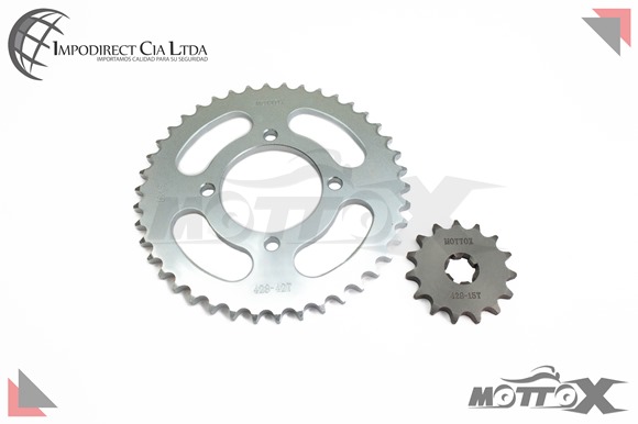 KIT DE TRANSMISION 428H 4H PINON 15D CATALINA 42D Caballito YAMAHA NEW ...